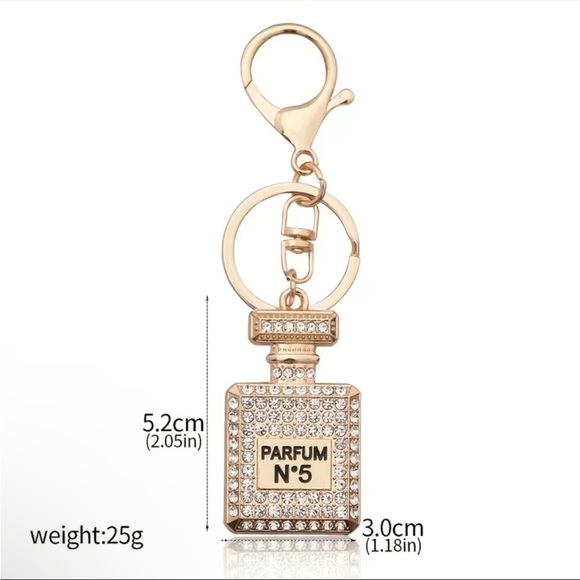 Accessories | New Rhinestone Perfume Bottle Keychain Bag Charm | Poshmark